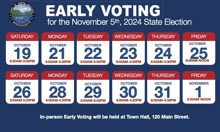 Early Voting for the November 5th, 2024 State Election – North Andover News